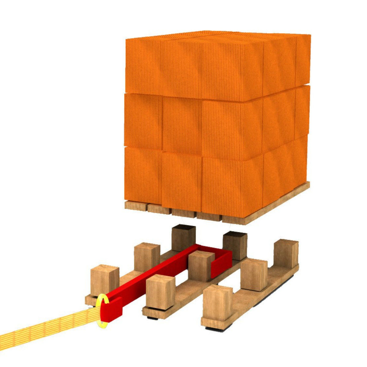 Safepul Pallet Puller (Pack of 3) Mark 2 Regular with 3.7m straps